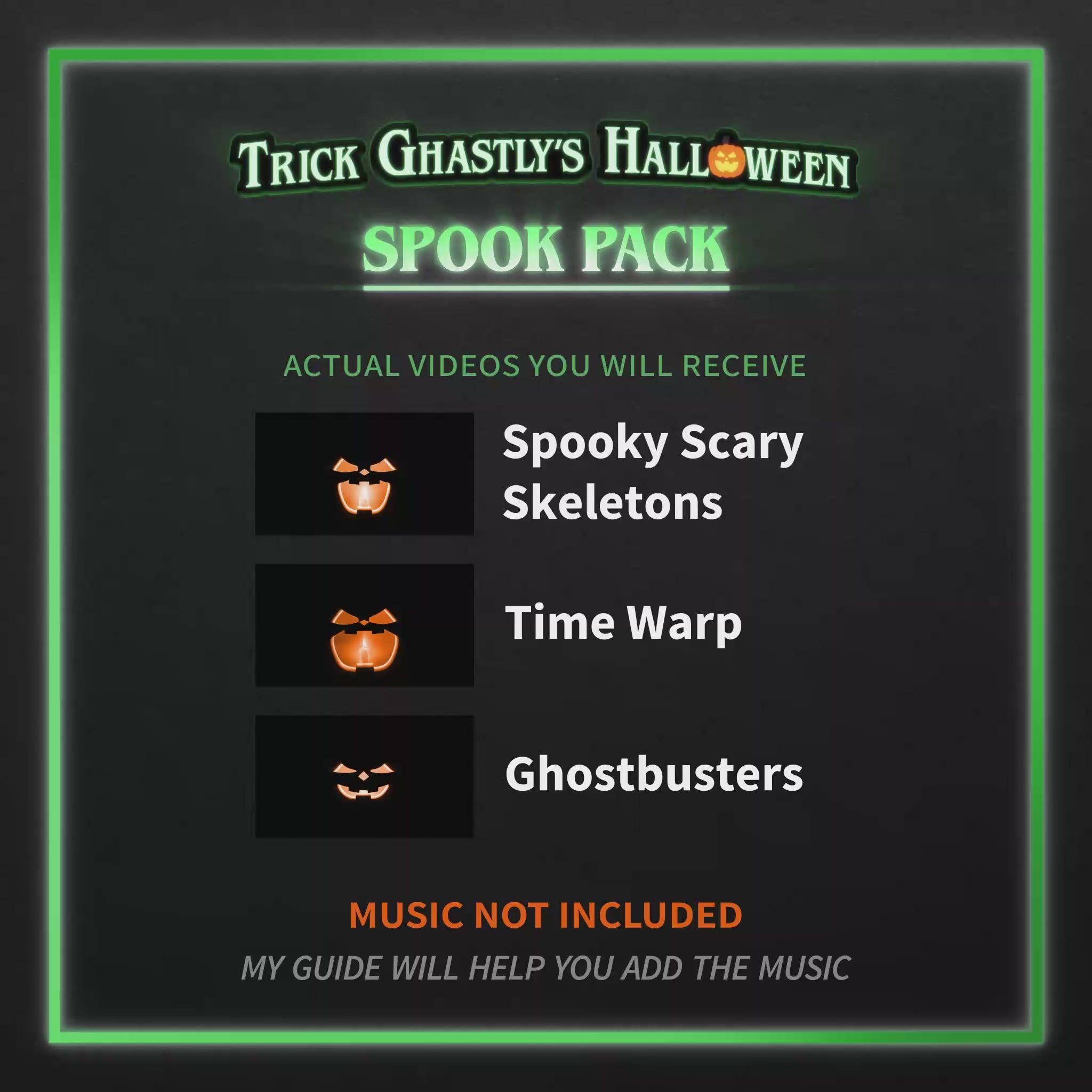 Trick Ghastly - Giant Singing Inflatable Pumpkin | Spook Pack