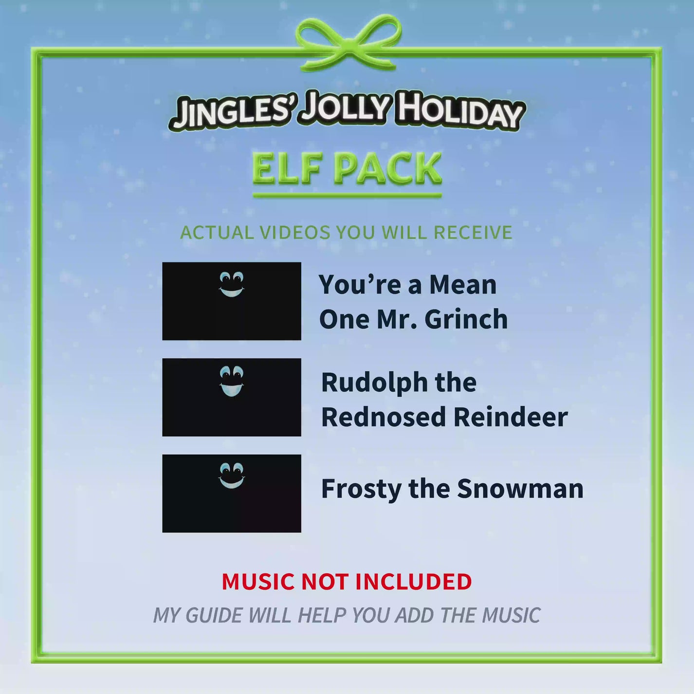Elf Pack — Singing Snowman Christmas Pack | Jingles – Trick Ghastly