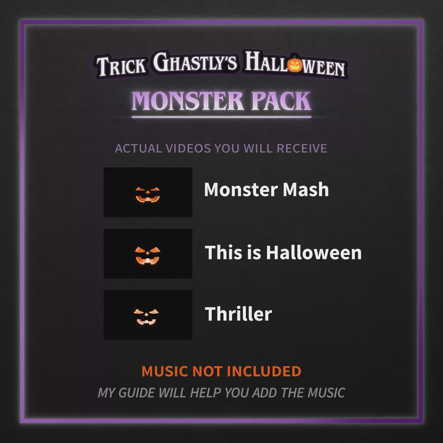 Trick Ghastly - Giant Singing Inflatable Pumpkin | Monster Pack