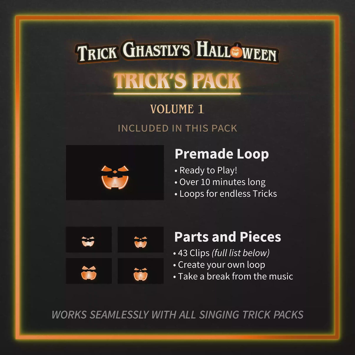Trick Ghastly - Giant Talking Inflatable Pumpkin | Trick's Pack